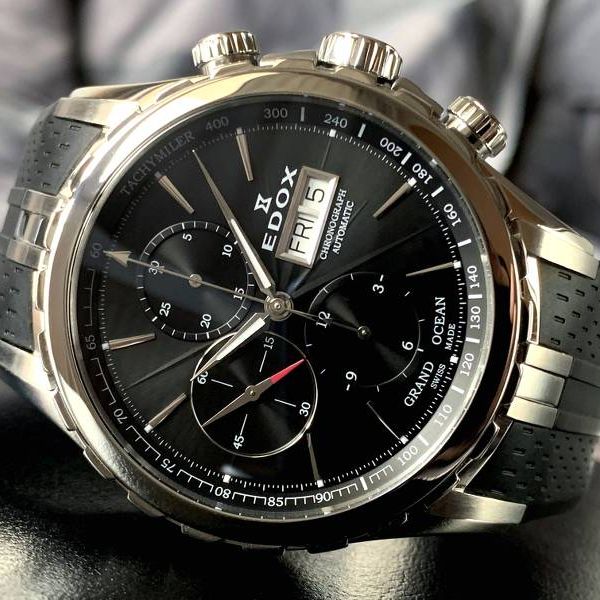 FS: Edox Grand Ocean Chronograph Automati 45mm | WatchCharts Marketplace