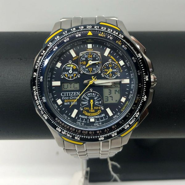 Citizen Skyhawk Blue Angels Radio Controlled Watch Model JY0040-59L ...
