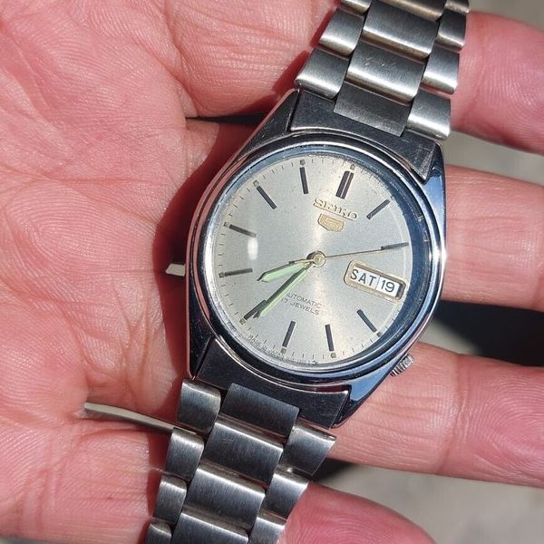 Seiko 5 Automatic 17 Jewels Gray Dial From Japan | WatchCharts Marketplace