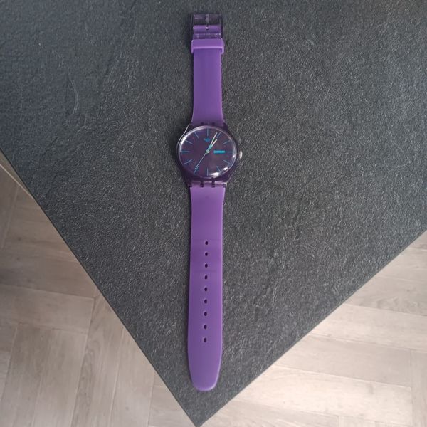 Swatch rare Purple Rebel watch full working condition | WatchCharts ...