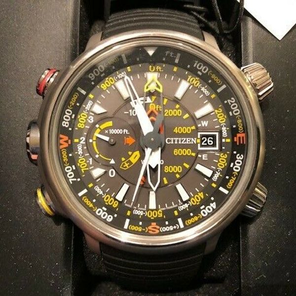NEW Citizen Promaster Altichron Titanium Altimeter-Compass-Chrono ...
