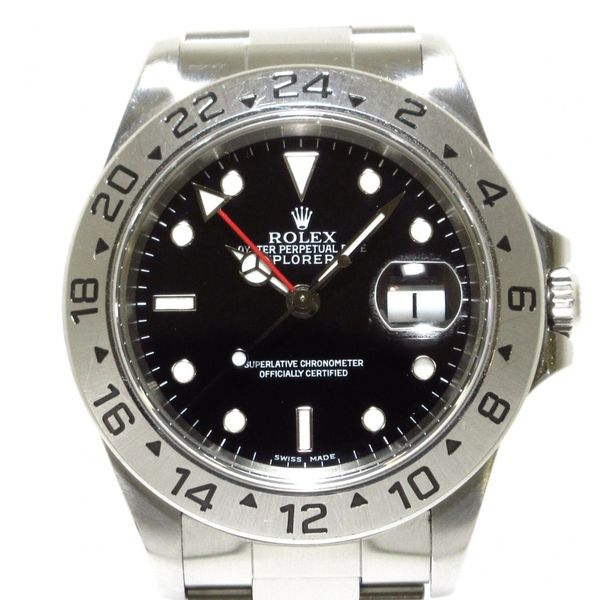 [New] [Used] ROLEX Explorer 2 watch SS/13 frames (full frame) black ...