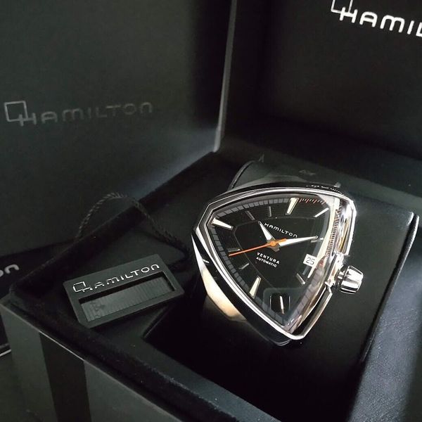 HAMILTON Ventura H245550 Elvis 80 Black Dial Automatic Men's (Near Mint ...