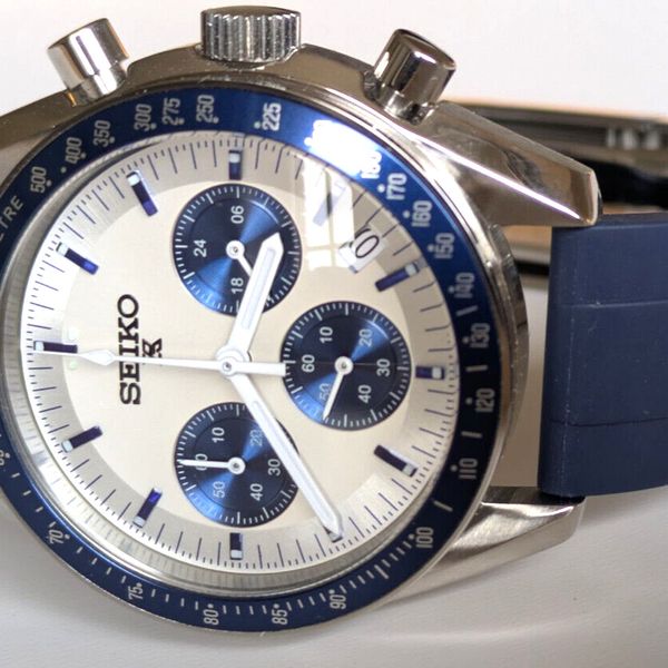 "Speedmaster" custom Seiko mod 42mm watch | WatchCharts Marketplace