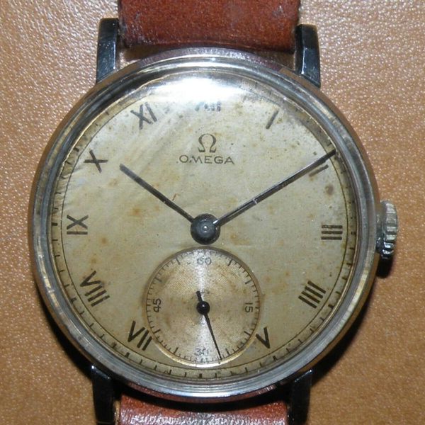 VINTAGE OMEGA 30T2 WRISTWATCH ROMAN NUMERALS 1944-45 | WatchCharts ...
