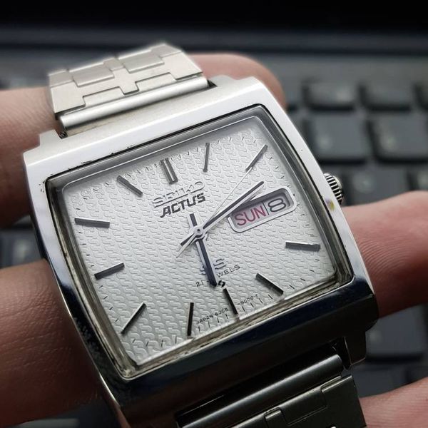FS: Seiko 5 Actus Square SS Unique Dial | WatchCharts Marketplace