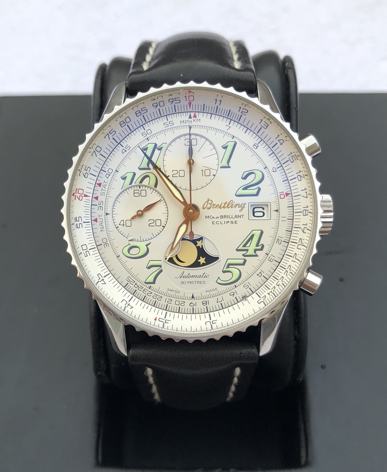 FS: Breitling Montbrilliant Eclipse Moonphase Chronograph Complete ...