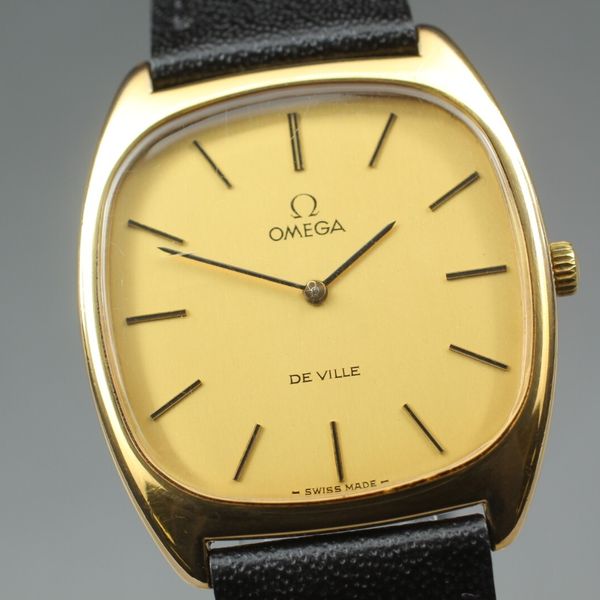 [EXC+5] Omega De Ville Cal.625 Gold Square Manual Winding Mens From ...