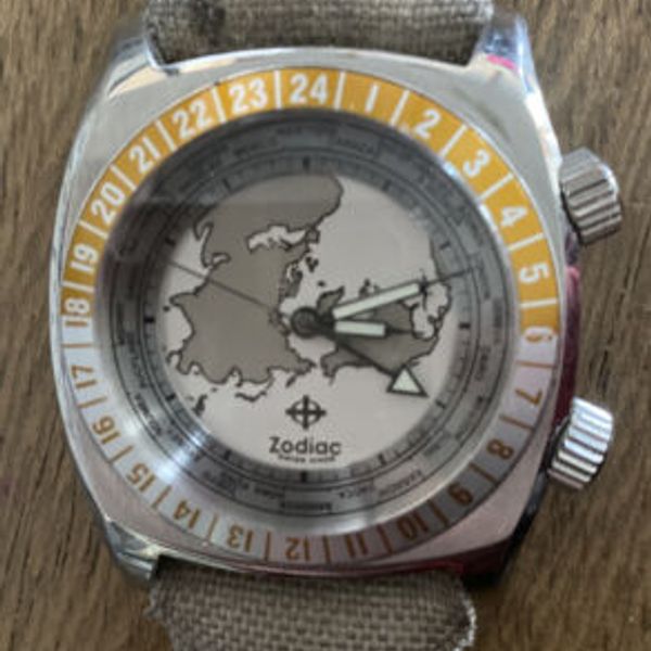 Rare Zodiac Desert Master ZO7000 GMT World Timer Men's Watch | WatchCharts