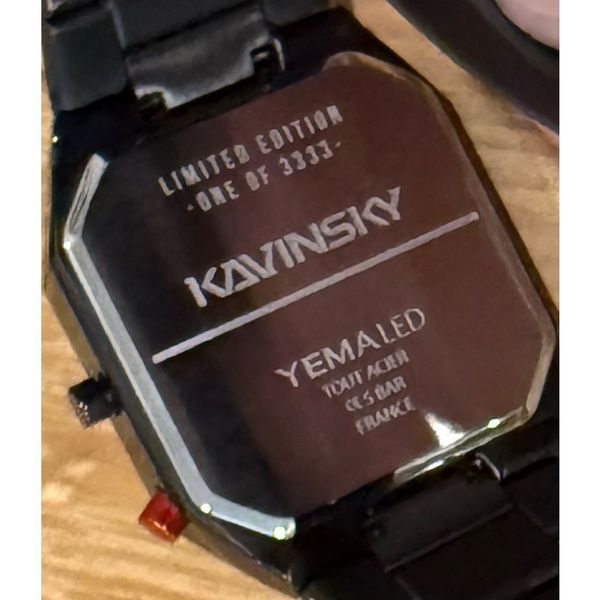 Yema x Kavinsky LED Limited Edition Watch â Black, Red LED Display, 1 ...