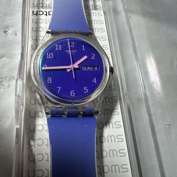 Vintage Swatch Ultra lavender GE718, purple, strap fades from light ...