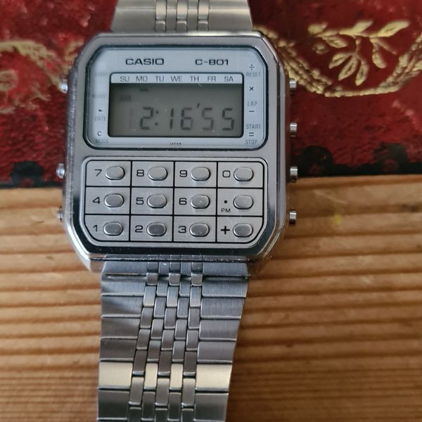 casio calculator watch C-801 SPARES OR REPAIR | WatchCharts Marketplace