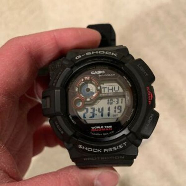 CASIO G-SHOCK, MUDMAN, Model G9300-1 (G-9300-1) TOUGH SOLAR In Black ...