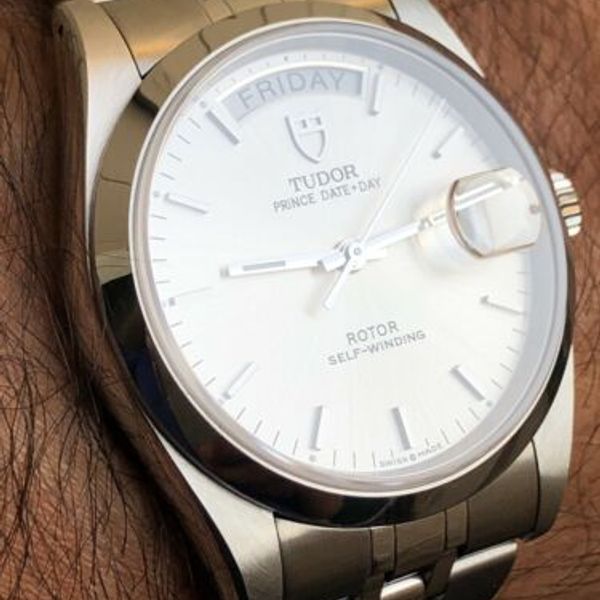 Tudor Prince Date+Day (Ref. 76200) Silver Dial/SS Bracelet - Full Kit ...