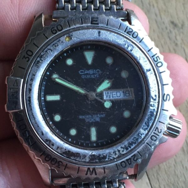 Casio Rare Vintage Mens 200m Diver Watch Model MD-708 | WatchCharts ...