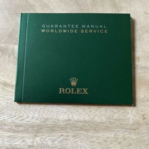 Rolex TRANSLATION GUARANTEE Manual worldwide service booklet ...