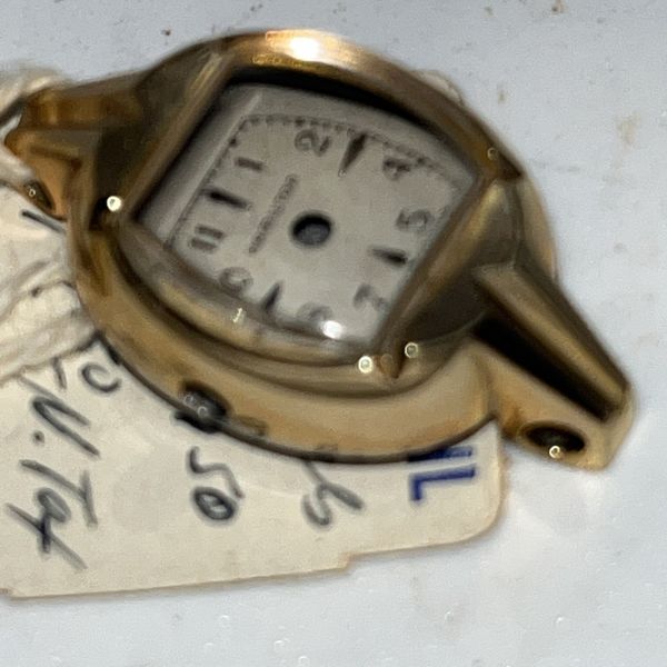 Ladies Watch Face Hamilton 10K Gold Filled Bezel For Parts ...