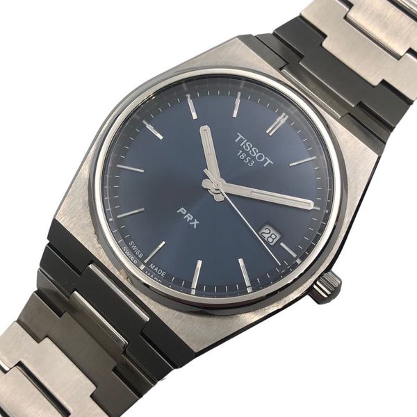 Tissot TISSOT PRX T137410A navy quartz men's watch [used] | WatchCharts ...