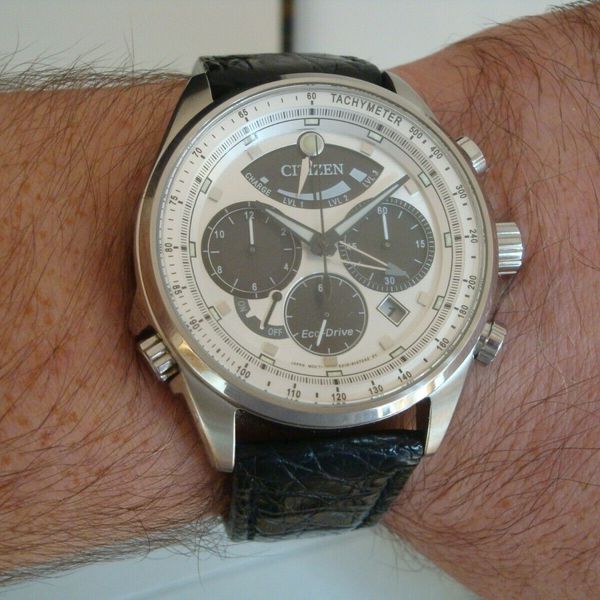 Citizen AV0060-00A. Limited edition 2100 calibre. Rare. Panda. Alarm ...