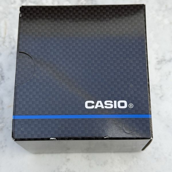 Brand New Boxed Genuine Menâ s Casio Power LCD Digital Black Resin ...