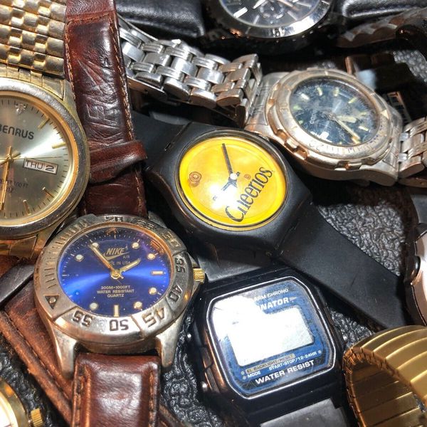 Peugeot,Casio,Nike,Timex,Benrus,Cheerios,Milan Men's Watch Lot Repair ...