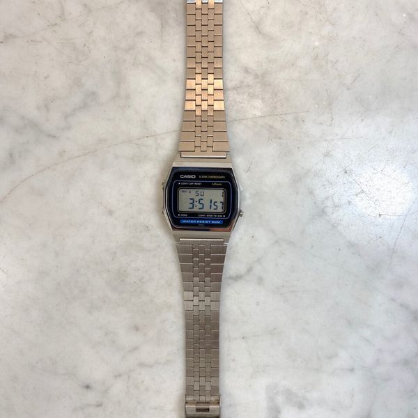 Vintage CASIO Digital Watch. Alarm Chronograph WR 50m. 415 W34 NEW ...