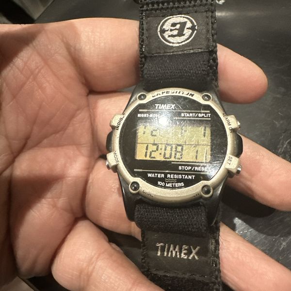 Working Vintage Timex Atlantis 100 Expedition Watch Original Hook ...