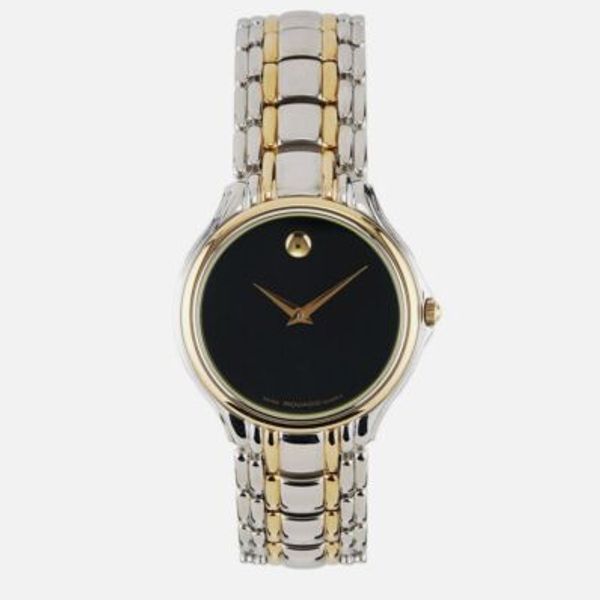Movado Museum 34mm Two Tone 81-E4-9871 Gold Stainless Watch Pre-owned ...