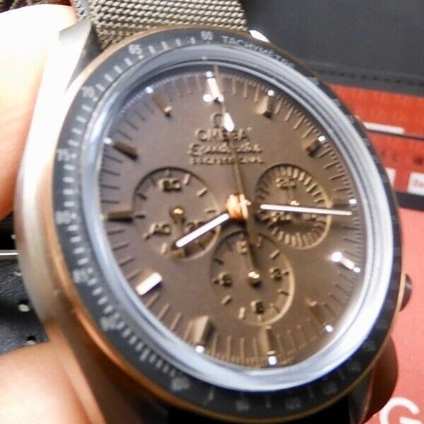 Omega Speedmaster Moon Watch Apollo 11 45 Year Titanium Gold 99.99% ...