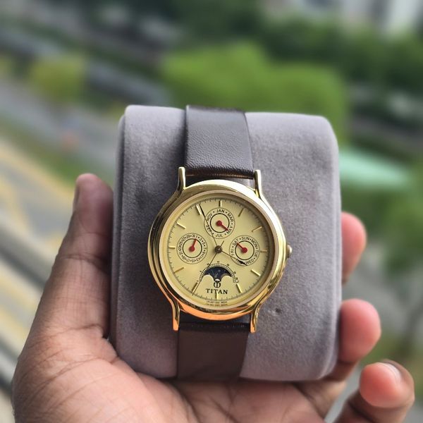 Titan Vintage Moonphase Watch - Mint Condition | WatchCharts Marketplace