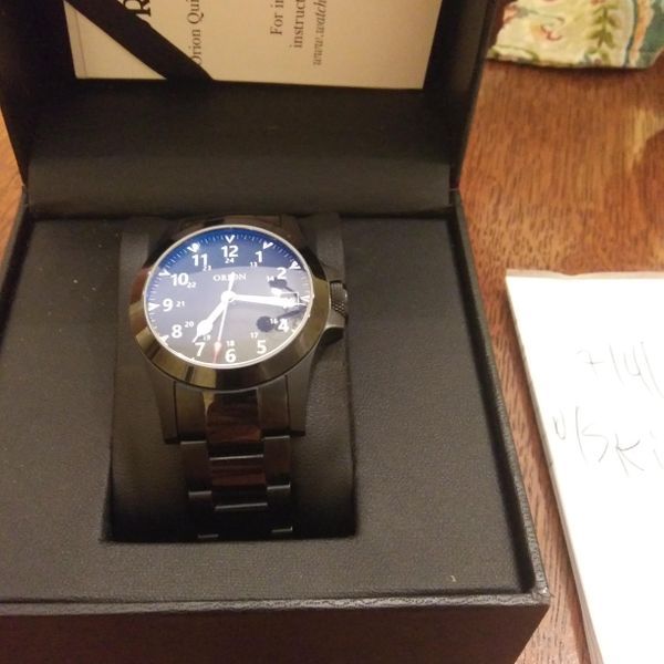 [WTS] Orion black field watch | WatchCharts