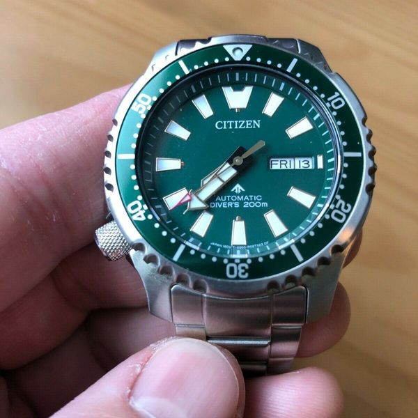 Citizen Promaster NY0099-81X Fugu Green Diver, excellent condition ...