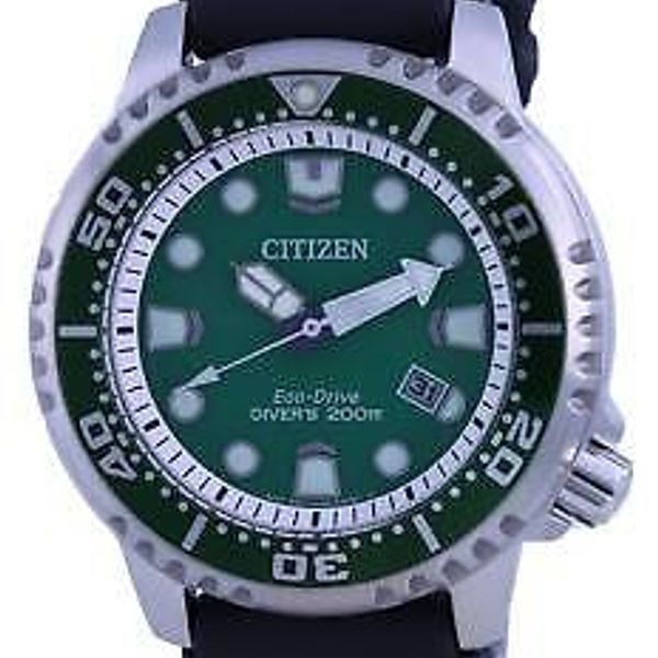 Citizen Promaster Marine Eco-Drive Divers Green Dial BN0158-18X 200M Mens Watch | WatchCharts ...