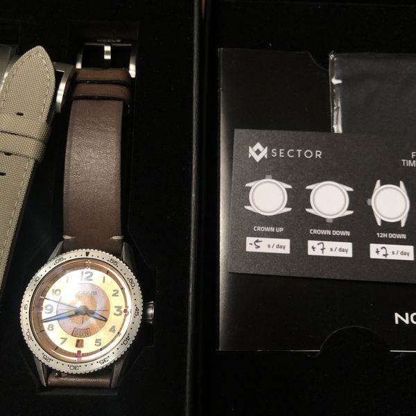[$350 USD] Nodus Sector Pilot Flyer Salmon Dial | WatchCharts