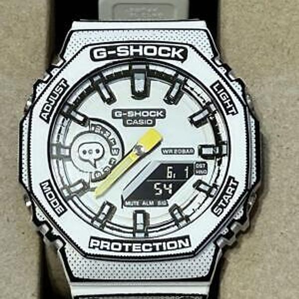 Casio G-SHOCK MANGA THEME GA-2100MNG-7AJR Men's Watch Octagon White ...