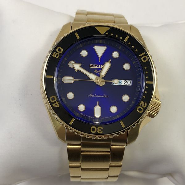 Seiko 5 Sports U.S. Special Creation Automatic Gold Tone Steel Mens ...