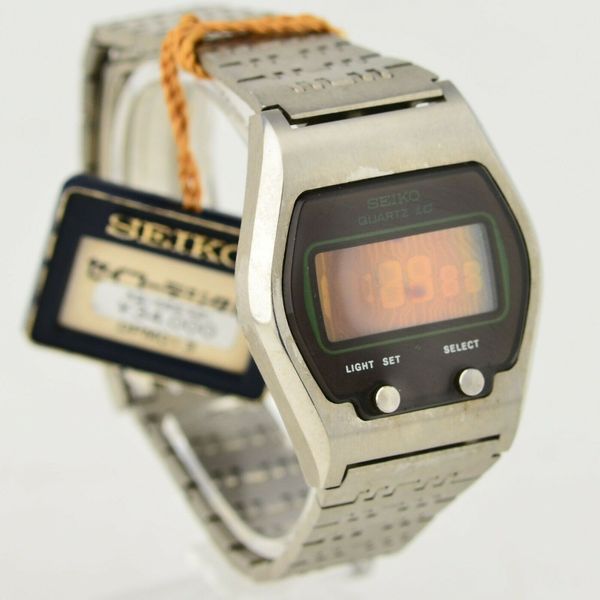 1976 Vintage Seiko Digital Alarm Quartz LCD Early Watch JDM NOS 0664 ...