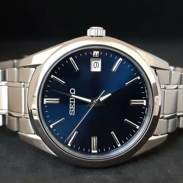 Seiko SUR309P1 40mm Quartz Blue Dial Watch Sapphire Crystal ...