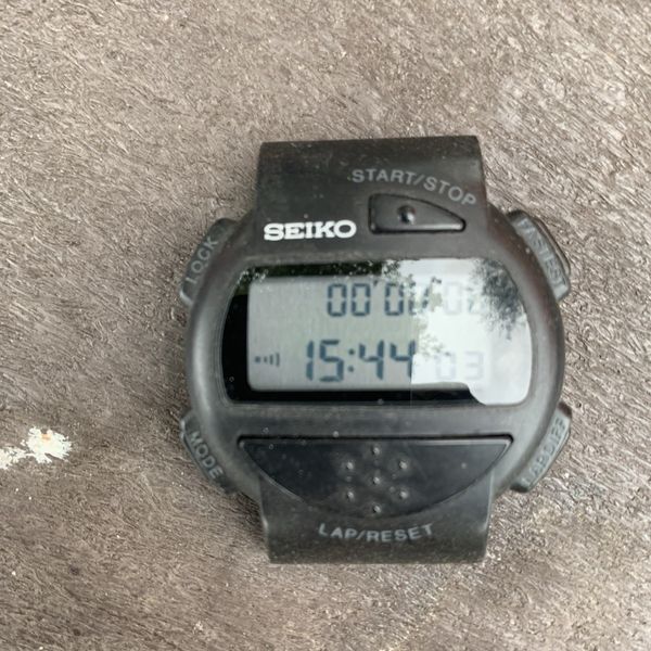 Seiko Digital Lap Timer Working Spot On No Strap | WatchCharts Marketplace