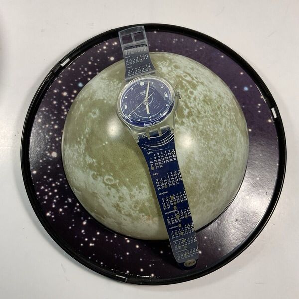 Vintage Swatch Watch "It's Coming" Y2K Year 2000 Millenium Moon Display ...