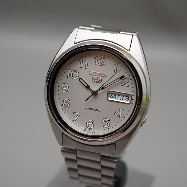 Seiko 5 SNXP15 7S26 Numeric White Dial Automatic Watch Original ...