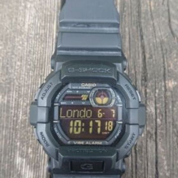 Casio G-Shock Gents Digital Watch 3403 GD-350 Black Silicon Strap Light ...