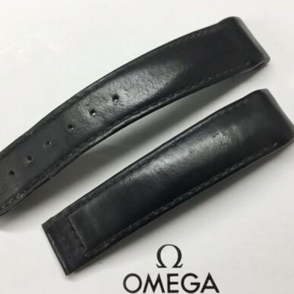 Genuine Used Omega 20mm Black Seamaster Rubber Deployment Strap Ref ...