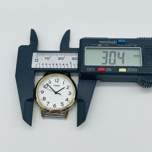 Timex Easy Reader Watch Women 30mm Gold Tone Indiglo Analog New Battery ...