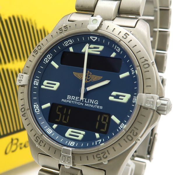 Breitling E65062 Aerospace Digital Watch Band 8.46inch Rare 250311T ...