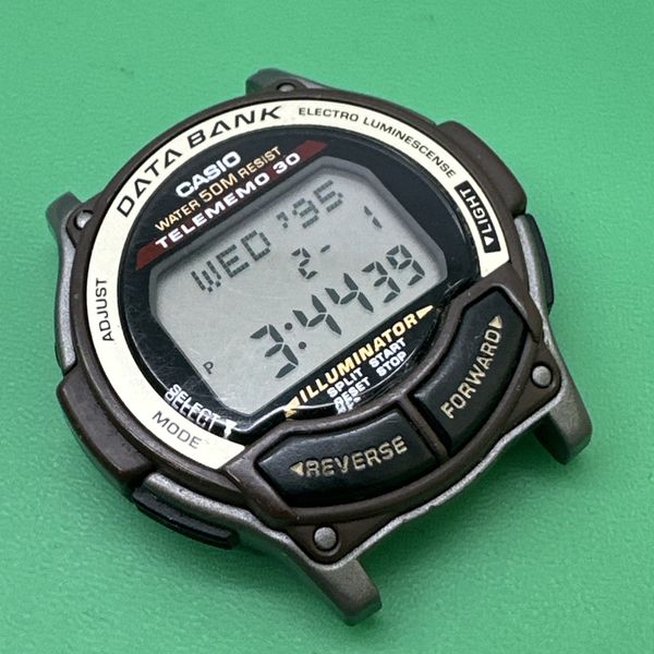 Vintage - Casio DB-34H - Data Bank - illuminator - Tele Memo -Alarm ...