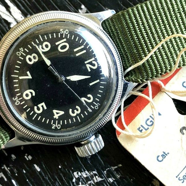 1945 Elgin Military A-11 AF US ARMY AF45 AIR FORCE WW2 ORIGINAL DIAL ...