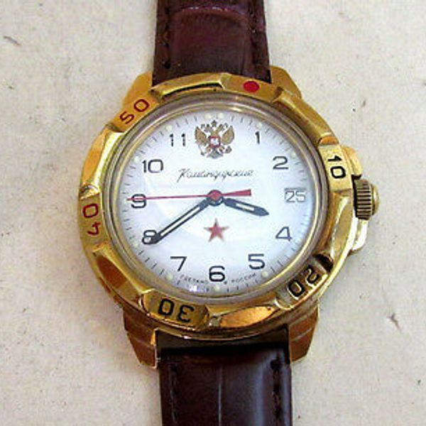 VOSTOK KOMANDIRSKIE Vintage Russian Military Mechanical Wristwatch cal ...