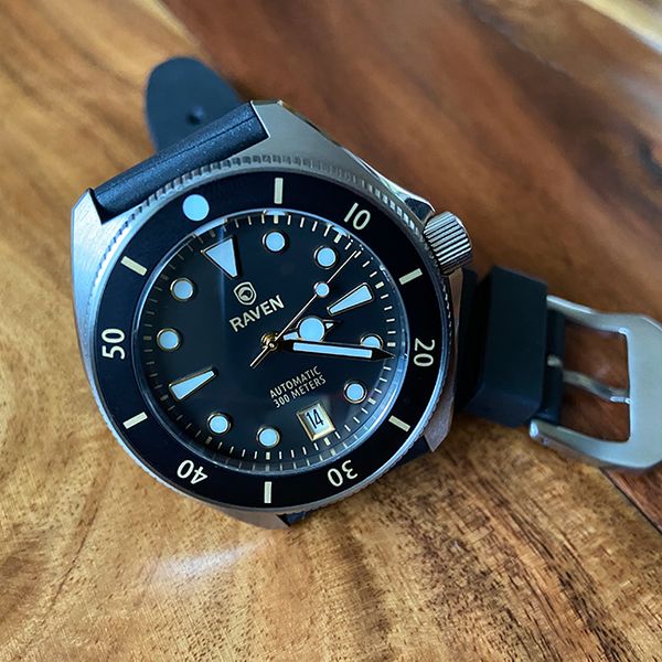 Raven X Worn & Wound Solitude Limited Edition 13/30 Automatic Diver ...