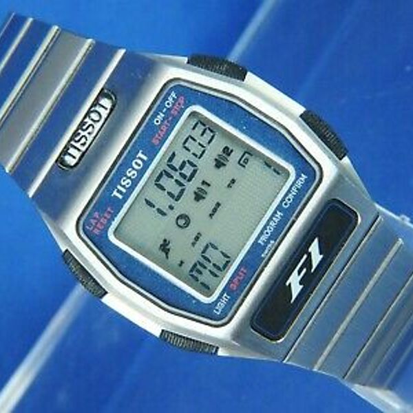 Tissot Lotus F1 Sensor LCD Watch Digital Vintage 1980s Touch Panel RARE ...